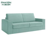 China E1 Grade Plywood Hotel Sleeper Sofa 1500-1600mm Width with High-Density Foam and Customizable Fabric Options for sale