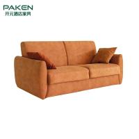 China E1 Grade Plywood Hotel Sleeper Sofa 1500-1600mm Width with High-Density Foam and Customizable Fabric Options for sale