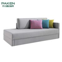 China 45kg/m³ High Density Foam Hotel Sofa Bed - 1500-1800mm Width Customizable Upholstery Furniture for sale