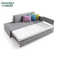 China 45kg/m³ High Density Foam Hotel Sofa Bed - 1500-1800mm Width Customizable Upholstery Furniture for sale