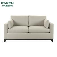 China Commercial Yellow Fabric Hotel Sofa Bed with Metal Legs - 1200-1600mm Width, E1 Grade Plywood Frame for sale