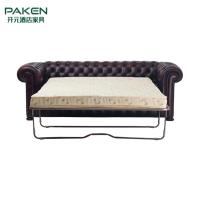 China Metal Legs Solid Wood Hotel Sofa Bed 1500-2000mm Width with Leggett & Platt Folding Mechanism for sale