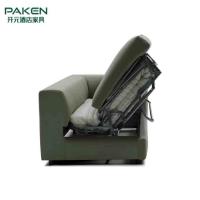 China Custom Hotel Sofa Bed Set 1600-2500mm Width with E1 Plywood Frame & High-Density Foam for 3-5 Star Hotels for sale