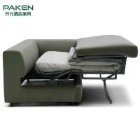 China Custom Hotel Sofa Bed Set 1600-2500mm Width with E1 Plywood Frame & High-Density Foam for 3-5 Star Hotels for sale