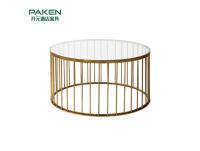 China Custom Hotel Luxury Center Table 900-1000mm Width 450-550mm Height with Stainless Steel Frame for Commercial Use for sale