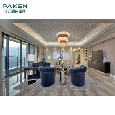 China Luxury And Elegant Style Customize Modern Villa Furniture Living room Furniture for sale