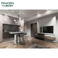 China Marble Modern Villa Kitchen Furniture High Glossy Finish for sale