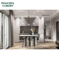 China Marble Modern Villa Kitchen Furniture High Glossy Finish for sale