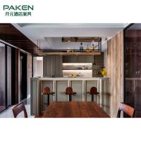 China Wooden Warm Villa Kitchen Furniture Sets Bar Table And Chair for sale