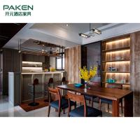 China Wooden Warm Villa Kitchen Furniture Sets Bar Table And Chair for sale