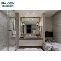 China Customize Material Luxury Modern Villa Bathroom Furniture Set for sale