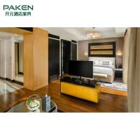 China Custom Luxury 5-Star Hotel Bedroom Furniture Set with E1 Grade Plywood and 0.6mm Veneer Finish for sale