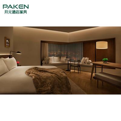 China Hotel Guest Room Natural Veneer Hotel Sofa Bed for sale