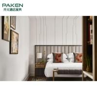 China European Style Hotel Bedroom Furniture Sets Champagne Color for sale