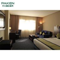 China Light Color Hotel Bedroom Furniture Sets With Headboard Cladding for sale