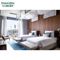 China Veneer Hotel Bedroom Furniture Sets Melamine Surface for sale