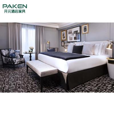 China Luxury Five Star Hotel Bedroom Furniture Set with 6'8