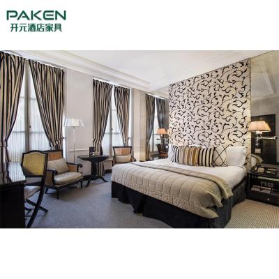 China Modern Hotel Guest Room Furniture Set with 3000mm Headboard and 1800x2000mm King Bed - Customizable Design for sale