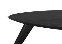 China Modern Luxury Walnut Coffee Table 1194mm x 585mm Irregular Shape with E1 Plywood & Iron Base for sale