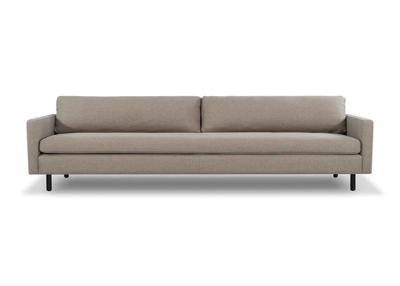 China Modern Two Seater Sofa 2065x880x800mm with Custom Fabric and Iron Legs for Villa Apartment Hotel for sale