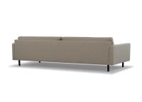 China Modern Two Seater Sofa 2065x880x800mm with Custom Fabric and Iron Legs for Villa Apartment Hotel for sale