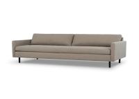 China Modern Two Seater Sofa 2065x880x800mm with Custom Fabric and Iron Legs for Villa Apartment Hotel for sale
