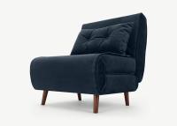 China Small Space Hotel Sofa Bed 770×860×780mm High Density Velvet Single Sofa with Easy Fold-Down Mechanism for sale