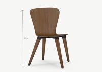 China Armless Dining Chair DC-01 with Solid Wood Legs 480x490x810mm for Hotel Restaurant Use for sale