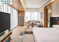 China Hyatt Hotel Bamboo Veneer Furniture Set - E1 Grade Materials, Custom Colors, 6'8