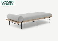 China Minimalist Hotel Sofa Bed 1850x850mm with Removable Bolster Cushion and High Density Foam Upholstery for sale