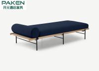 China Minimalist Hotel Sofa Bed 1850x850mm with Removable Bolster Cushion and High Density Foam Upholstery for sale