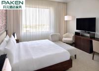 China JW Marriott Muscat Hotel King Room Walnut Veneer Furniture Set with 6'8'' Bed Base and E1 Grade Materials for sale