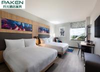 China Natural Veneer Hotel Bedroom Sets Loose Furniture + Fixed Furniture Large Headboard for sale