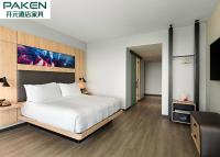 China Natural Veneer Hotel Bedroom Sets Loose Furniture + Fixed Furniture Large Headboard for sale