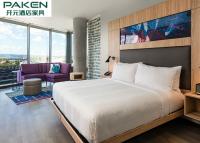 China Natural Veneer Hotel Bedroom Sets Loose Furniture + Fixed Furniture Large Headboard for sale