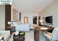 China Sofitel Five Star Standard Hotel Furniture Bedroom Sets Ebony Veneer + Light Hue Fnurnitures for sale