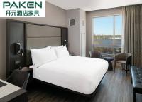 China All Black Hotel Bedroom Furniture Sets Deep Hue Gray Tinted Ash Tree Veneer Classic Luxury for sale