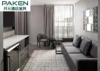 China All Black Hotel Bedroom Furniture Sets Deep Hue Gray Tinted Ash Tree Veneer Classic Luxury for sale