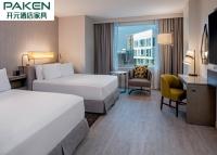 China Hyatt Hotel Room Mountain Grain Oak Veneer Big Headboard & Background Panel for sale