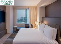 China Hyatt Hotel Room Mountain Grain Oak Veneer Big Headboard & Background Panel for sale