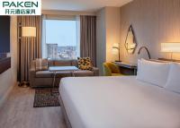 China Hyatt Hotel Room Mountain Grain Oak Veneer Big Headboard & Background Panel for sale
