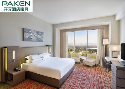 China Four Points By Sheraton Oak Veneer Hotel Furniture - Custom 2000mm Bed Base & 2400mm Wardrobe Solutions for sale