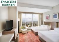 China Four Points By Sheraton Oak Veneer Hotel Furniture - Custom 2000mm Bed Base & 2400mm Wardrobe Solutions for sale