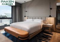 China Marriot Hotel Modern Leather Upholstered Headboard & Bedbase - 2000×2000×300mm Standard Size with E1 Grade Materials for sale