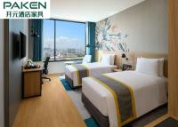 China Holiday Inn Hotel Furniture Set with Ashtree Veneer - E1 Grade Materials, Custom Sizes 6'8'' Bed Base & 3'11'' Wardrobe for sale