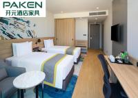 China Holiday Inn Hotel Furniture Set with Ashtree Veneer - E1 Grade Materials, Custom Sizes 6'8'' Bed Base & 3'11'' Wardrobe for sale