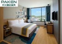 China Holiday Inn Hotel Furniture Set with Ashtree Veneer - E1 Grade Materials, Custom Sizes 6'8'' Bed Base & 3'11'' Wardrobe for sale