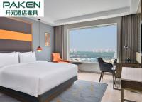 China Custom Hotel Suite Furniture with Fixed TV Panel & Headboard - E1 Grade Materials, 5-10mm Glass Options for sale