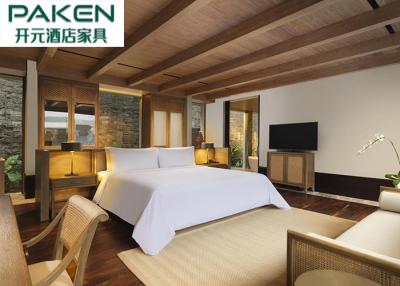China Custom Tropical Luxury Hotel Furniture Set - 13-Piece Solid Wood Resort Collection with 1800mm Bed Base for sale