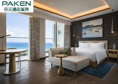 China Radisson Hotel 5-Star Bedroom Furniture Sets - Custom 2000×2000mm Bed Base & 2400mm Wardrobe Options for sale